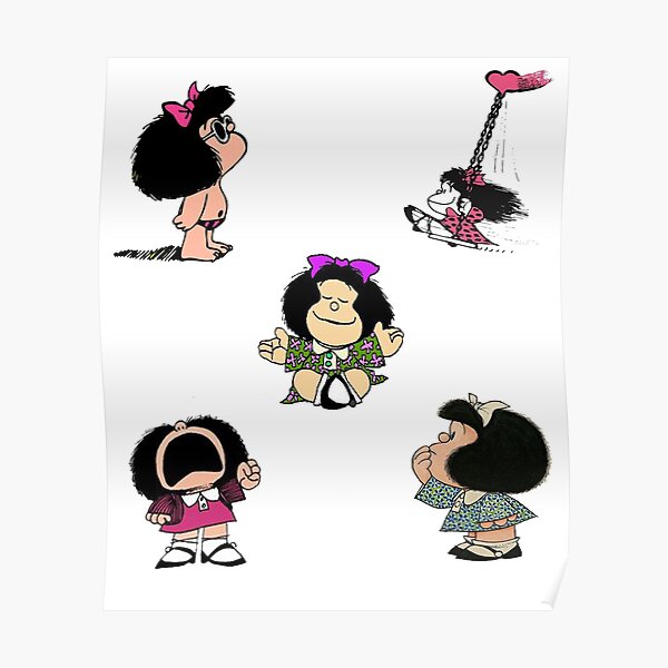 "Mafalda pack " Poster for Sale by Ferroussastore | Redbubble