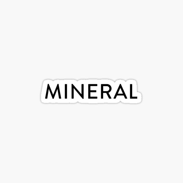 "Mineral Band Logo" Sticker by everythingemo | Redbubble