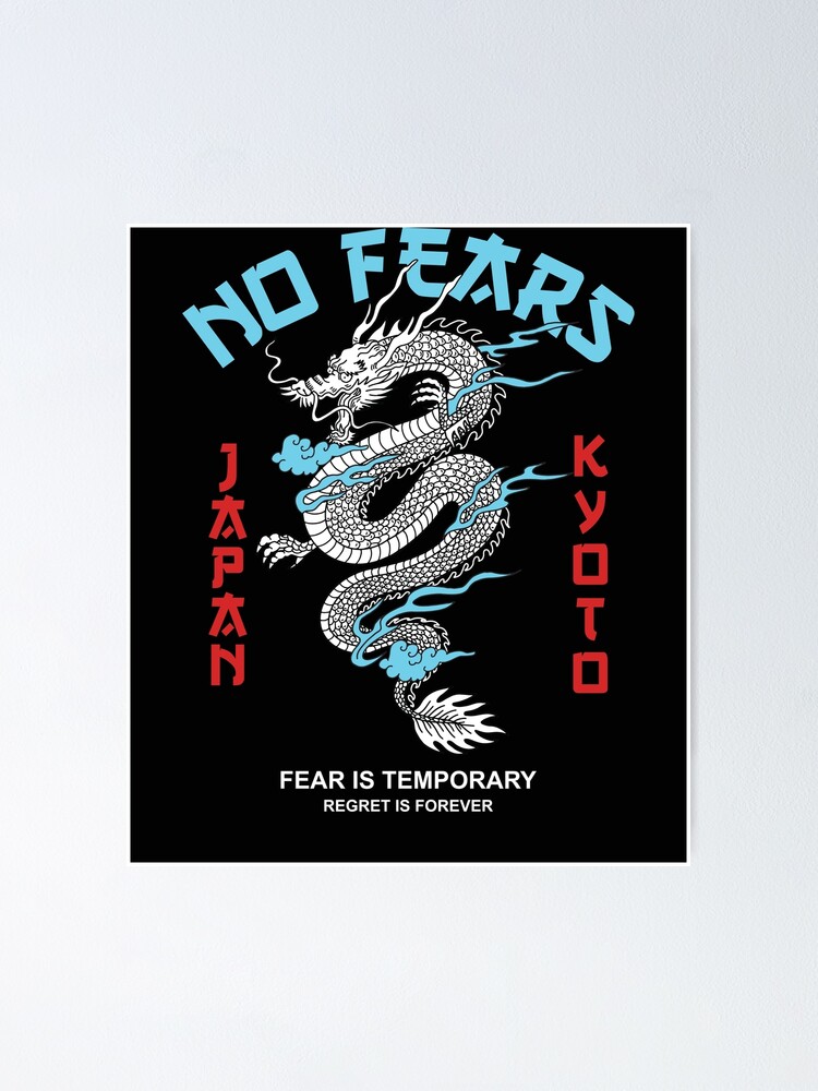"No Fear" Poster by Copattern | Redbubble