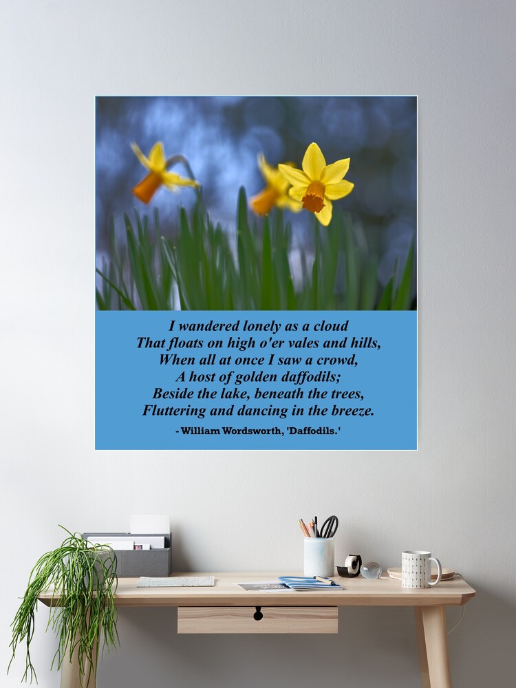 William Wordsworth Daffodils For Kids Golden Daffodils Watercolour By
