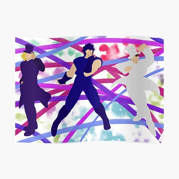 "JoJo part 1 stylized characters" Poster for Sale by Gamelof | Redbubble