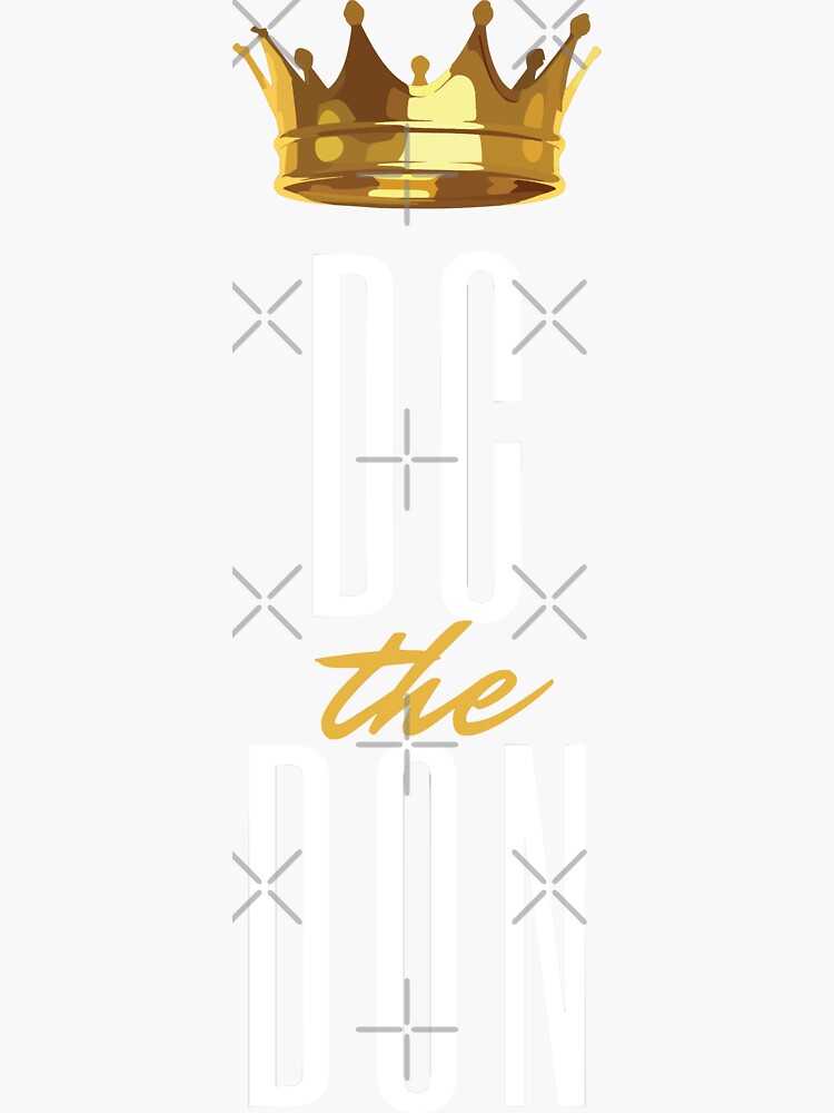 "Dc the Don text" Sticker for Sale by julismerch | Redbubble