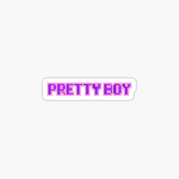"pixelated pretty boy sticker " Sticker for Sale by moisessilleza ...