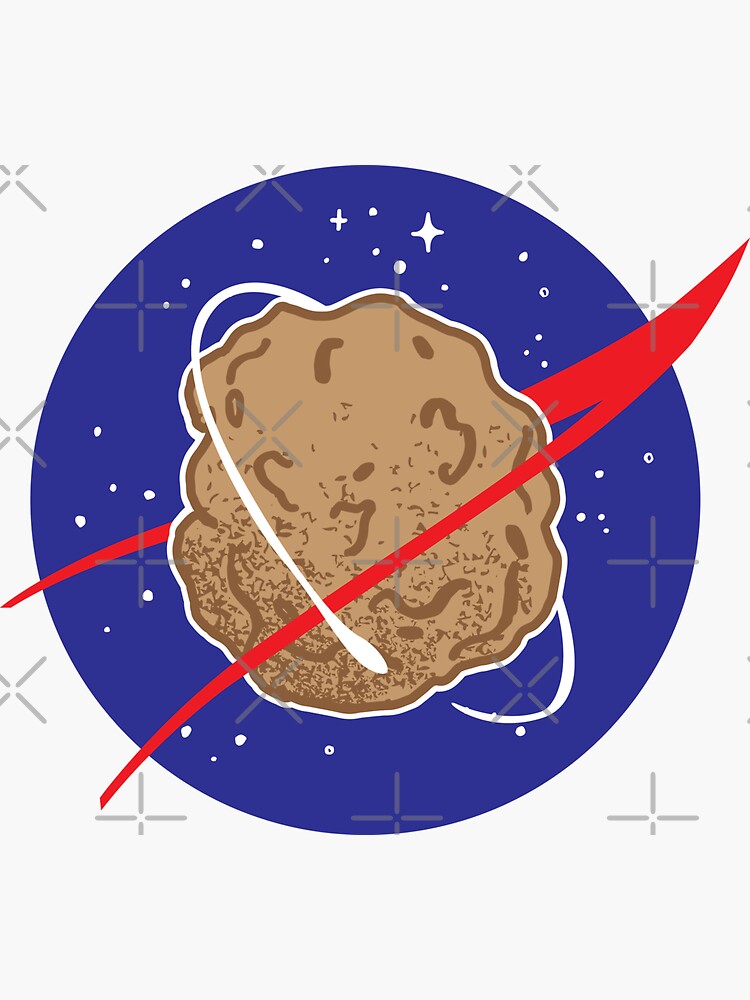 "Space meatball logo; NASA " Sticker for Sale by MamSelle | Redbubble