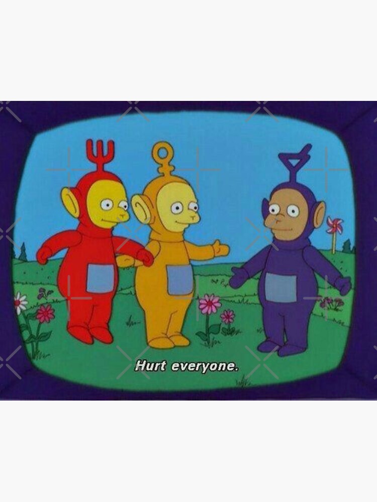 Pegatina «Simpsons Teletubbies» de Julia-gml | Redbubble
