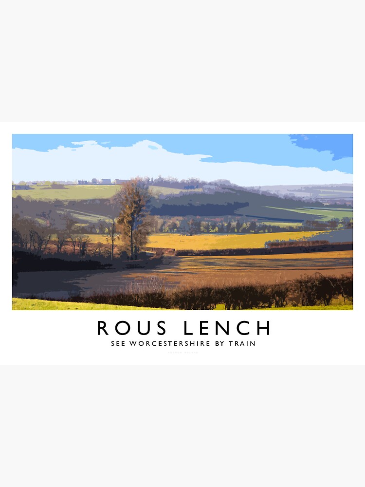 "Rous Lench (Railway Poster)" Sticker for Sale by andrewroland | Redbubble
