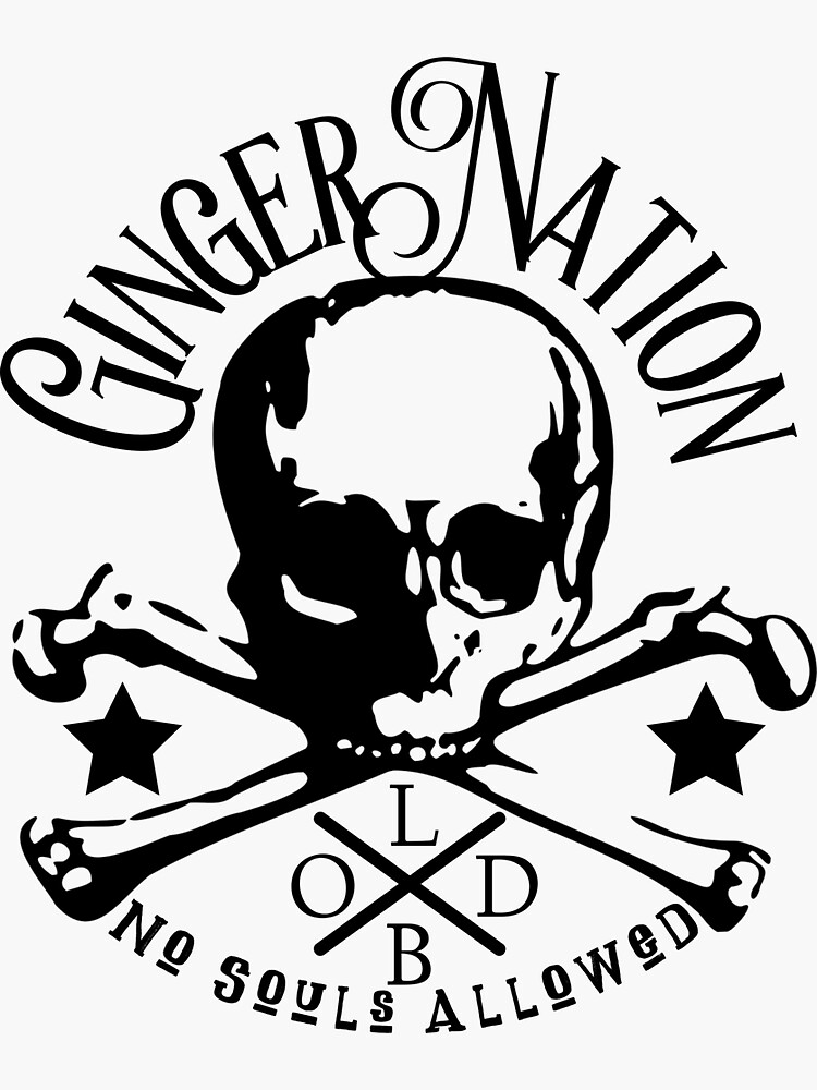 "Ginger Nation 4" Sticker by MADthredz | Redbubble