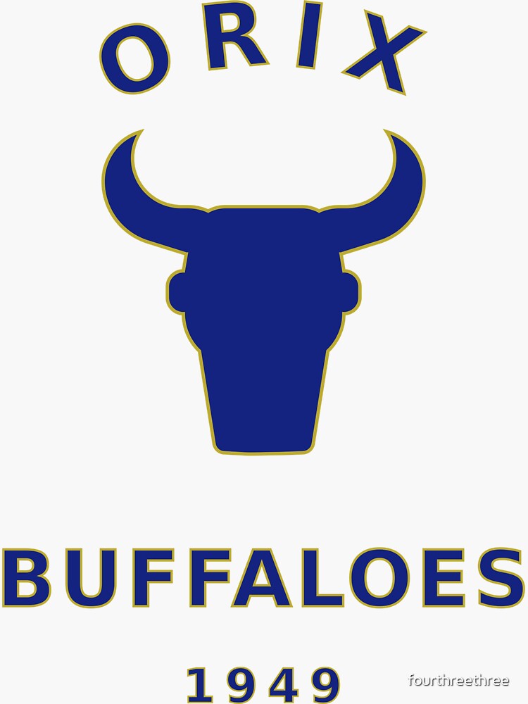 "Orix Buffaloes Japanese baseball" Sticker by fourthreethree | Redbubble