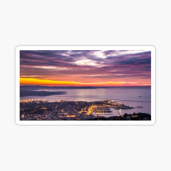 "evening in the bay of Trieste" Sticker by zakaz86 | Redbubble