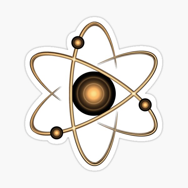 "Atom" Sticker for Sale by RayShaa | Redbubble