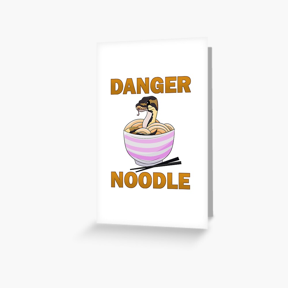 "Danger Noodle" Sticker for Sale by DragonessAnim | Redbubble