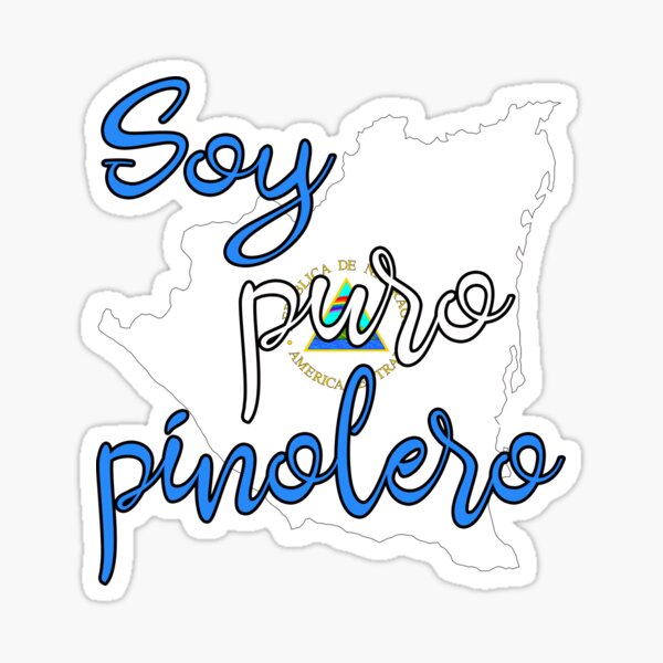 Pegatina «Soy Puro Pinolero Camisetas de Nicaragua Playera Mapa De ...