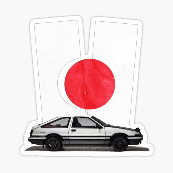 "AE86" Sticker for Sale by mvommen | Redbubble