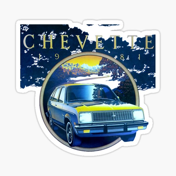 "CHEVETTE - BROCHURE" Sticker for Sale by ThrowbackM2 | Redbubble