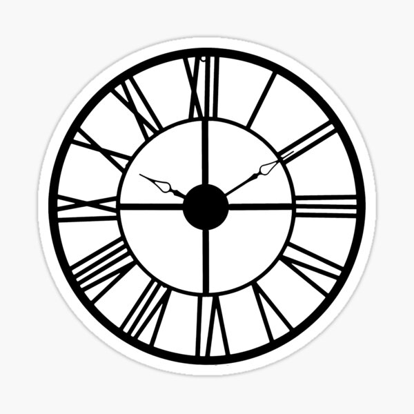 "Clock - Clock" Sticker by CDKLB | Redbubble
