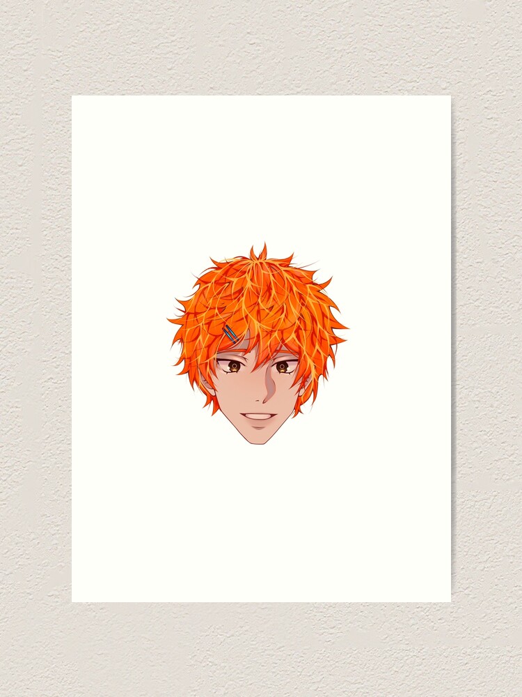 "Shoyo Hinata face Haikyuu" Art Print for Sale by Art-Pigeon8 | Redbubble