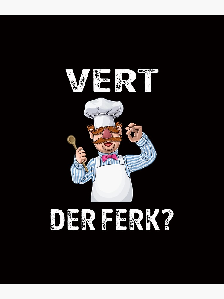 "Swedish Chef Vert Der Ferk" Framed Art Print for Sale by alanjesse370 ...