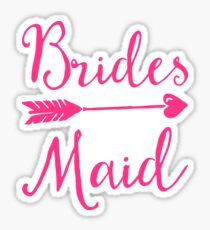 Bridesmaid: Stickers | Redbubble