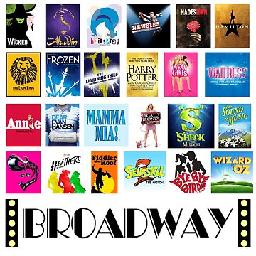 "Broadway Musical Logo" Sticker for Sale by ms82 | Redbubble