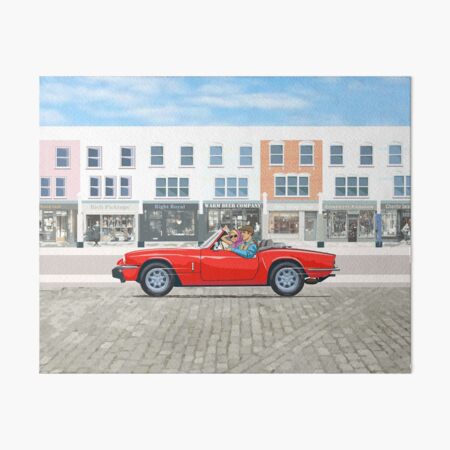 "Pimento Red color Spitfire 1500 with Minilite style wheels" Art Board ...