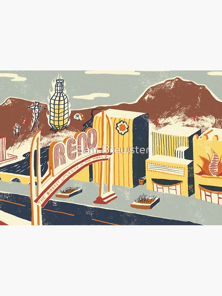 "Reno" Sticker for Sale by sambrewster | Redbubble