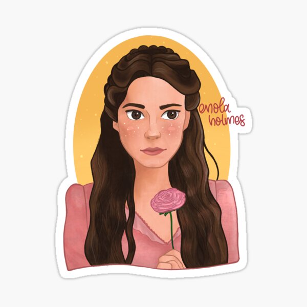"ENOLA HOLMES!!!" Sticker by 8lettering | Redbubble