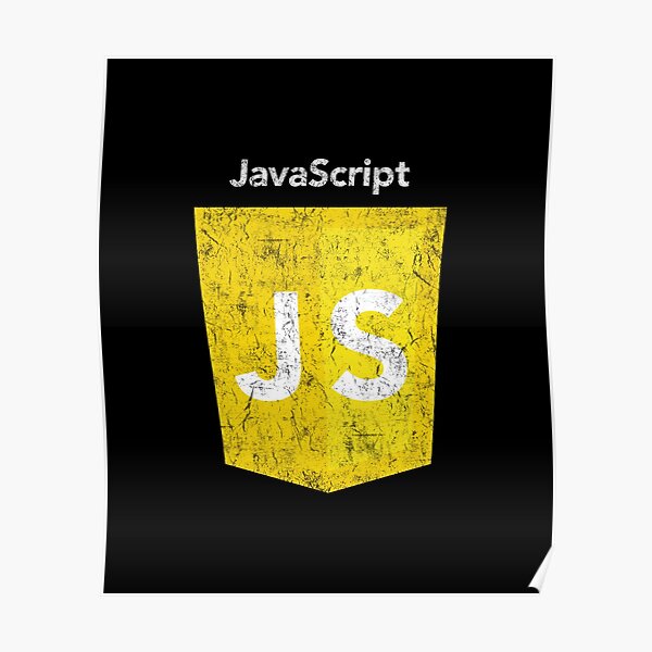 "Vintage JavaScript Logo" Poster by vladocar | Redbubble