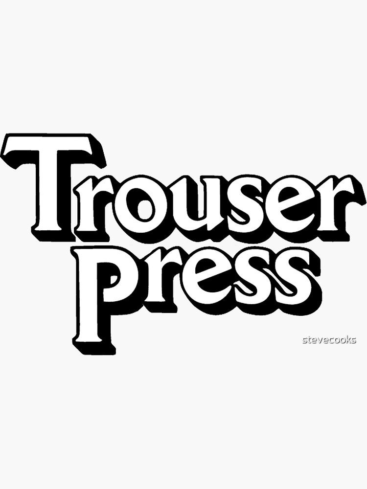 "Trouser Press Magazine Logo" Sticker for Sale by stevecooks | Redbubble