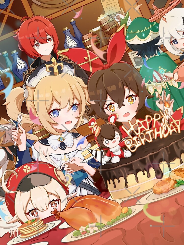 "Genshin Impact - Amber Birthday Party Official Artwork" T-shirt for ...