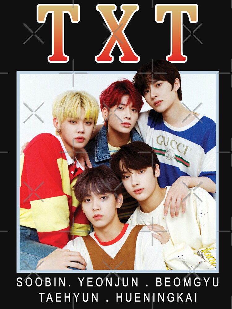 "TXT Tomorrow x Together CUTE Vintage 90s Band Tee" T-shirt for Sale by ...