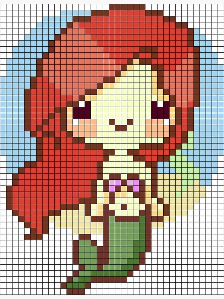 "pixel mermaid" Canvas Print by rawrinhoa | Redbubble