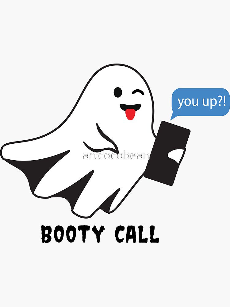 "Bootycall" Sticker by artcocobean | Redbubble