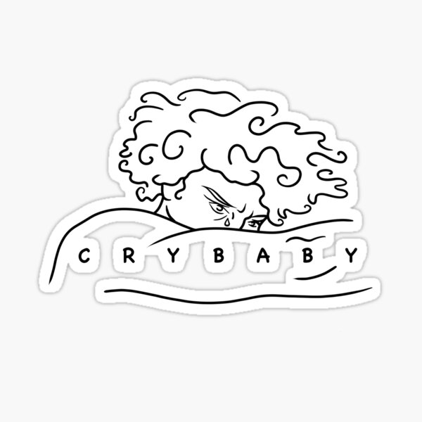 "cry baby black" Sticker for Sale by monjadesign | Redbubble
