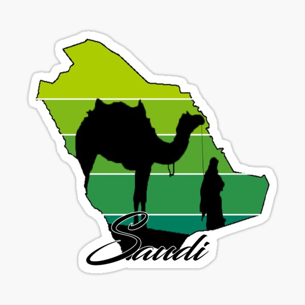"Saudi Arabia" Sticker for Sale by AsumaSama | Redbubble