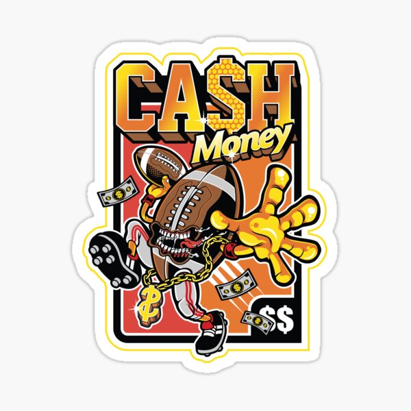 "Cash Money Football" Sticker by 36sports | Redbubble