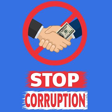 "Stop Corruption" Sticker by nando270 | Redbubble