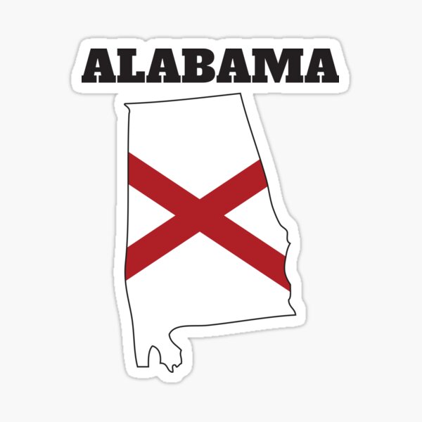 "Alabama" Sticker for Sale by 4AllTimes | Redbubble