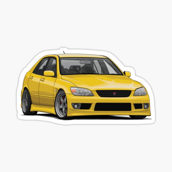 "Altezza rs200 illustration (Yellow)" Sticker for Sale by ArtyMotive ...