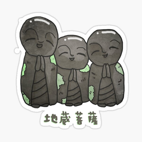 "Jizo Sama" Sticker for Sale by Jihane Chartier | Redbubble