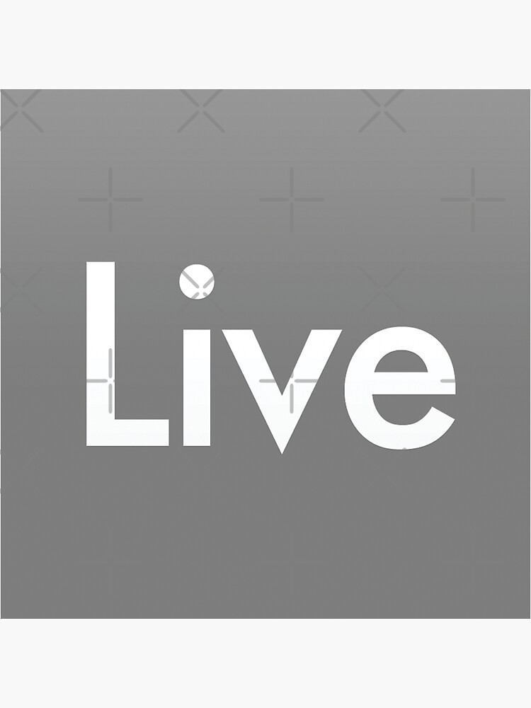 "Live Box Logo" Sticker for Sale by BonBonTheDJ | Redbubble