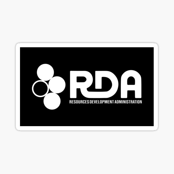 "RDA Logo (Black Stencil)" Sticker for Sale by Mercatus | Redbubble