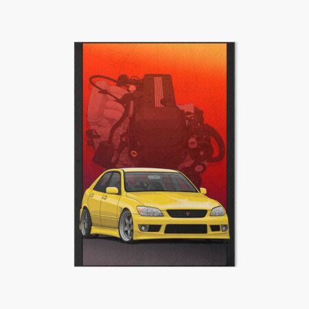 "Altezza rs200 with Beams / 3sge engine (Yellow)" Art Board Print by ...