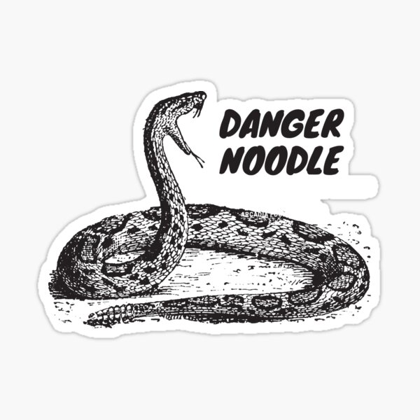 "snake lover | danger noodle" Sticker for Sale by pkwd | Redbubble