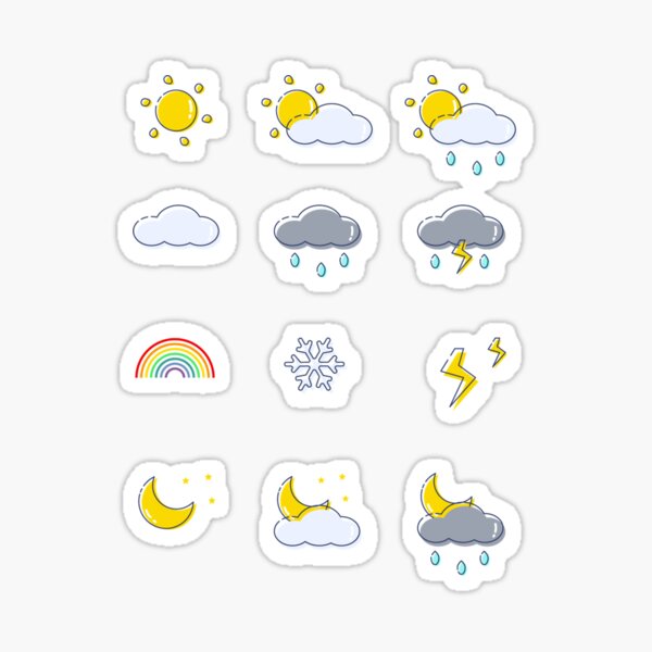 "Weather Pack" Sticker by Rabia01 | Redbubble