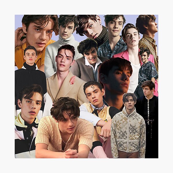 "Louis Partridge Collage" Photographic Print by laumazu | Redbubble