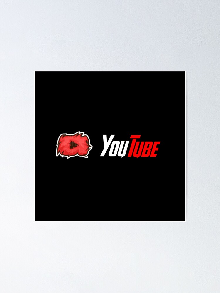 "YouTube : YouTube Logo " Poster for Sale by Moulik | Redbubble