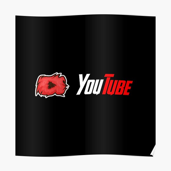 "YouTube : YouTube Logo " Poster for Sale by Moulik | Redbubble