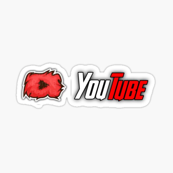 "YouTube : YouTube Logo " Sticker for Sale by Moulik | Redbubble