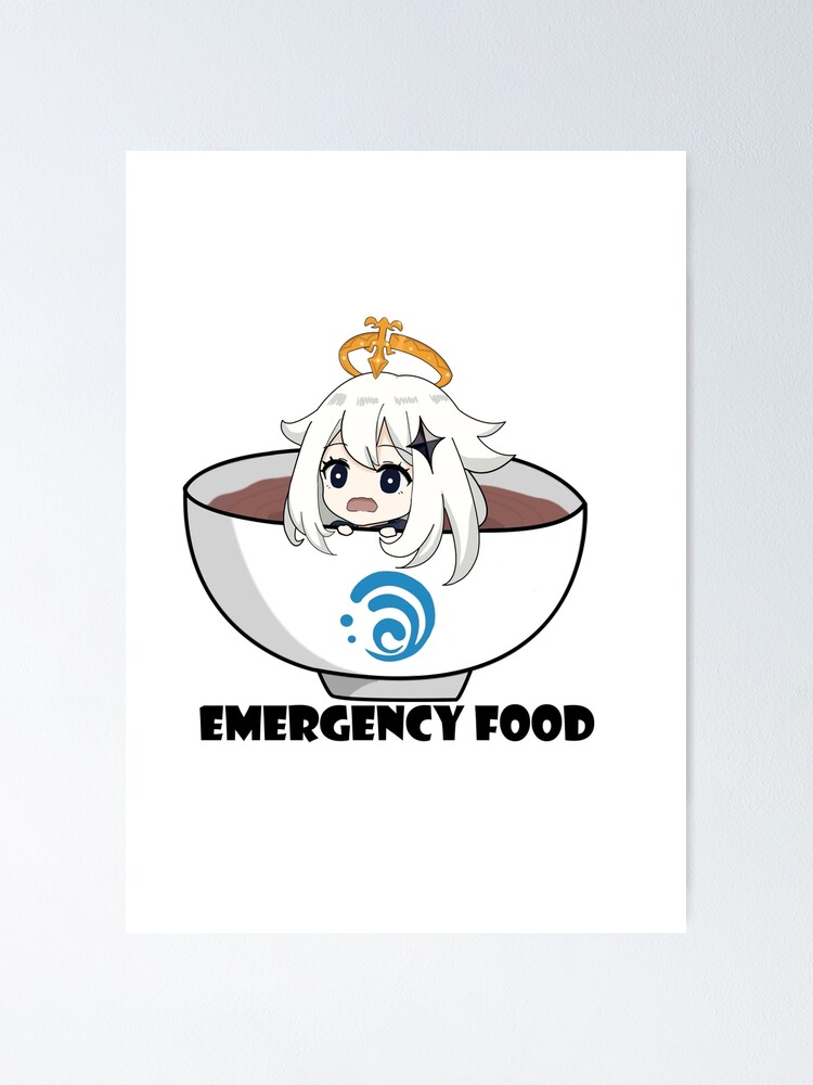 "Paimon, Emergency Food | Genshin Impact " Poster for Sale by ...