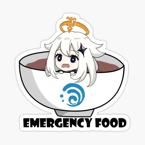 "Paimon, Emergency Food | Genshin Impact " Sticker for Sale by ...